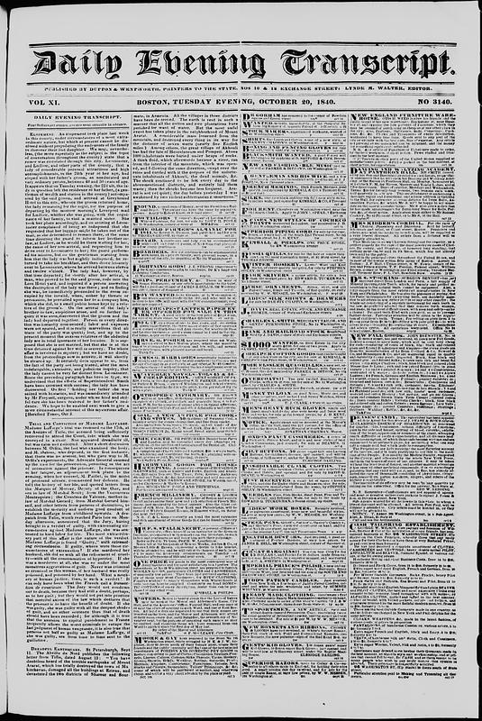 Daily Evening Transcript - Digital Commonwealth