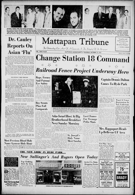 Mattapan Tribune. October 10, 1957 - Digital Commonwealth
