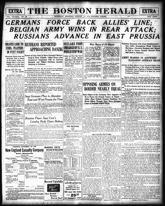 The Boston Herald. August 27, 1914 - Digital Commonwealth