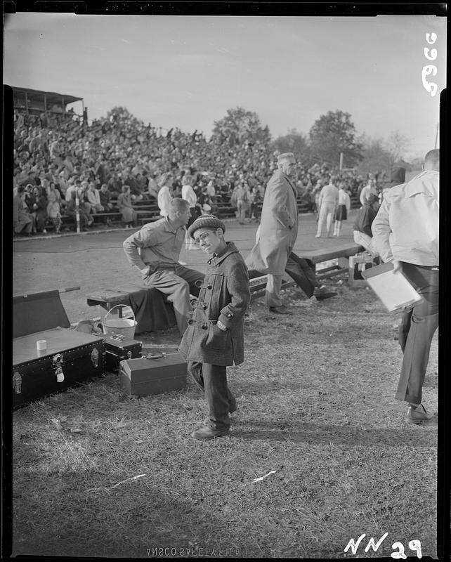 Spectators at the football game - Digital Commonwealth