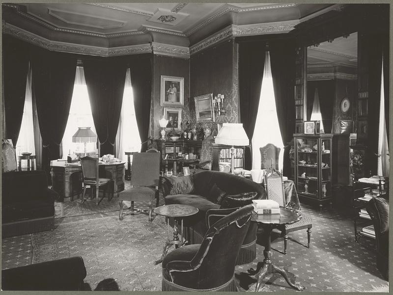 Boston, William Crowninshield Endicott House, interior, study - Digital ...