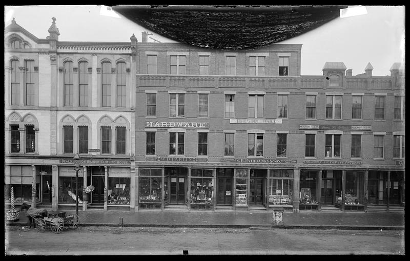 Main Street, East Side, Masonic block & Rice block - Digital Commonwealth