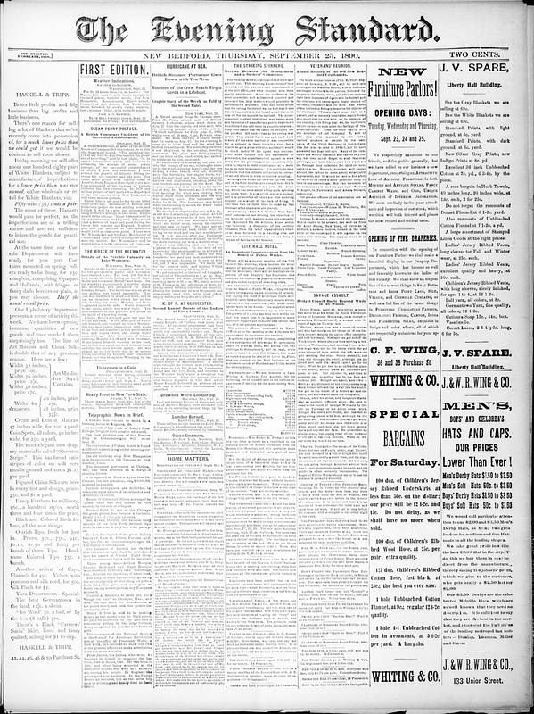 Evening Standard. September 25, 1890 - Digital Commonwealth
