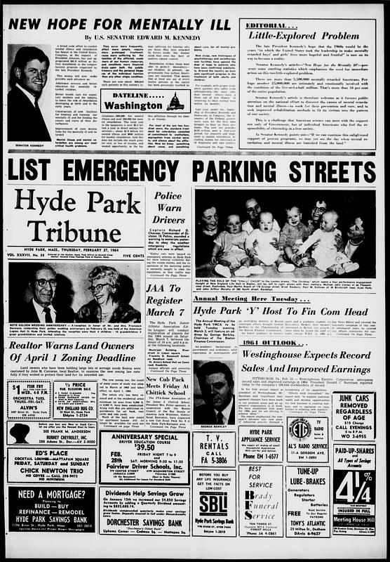 Hyde Park Tribune. February 27, 1964 - Digital Commonwealth