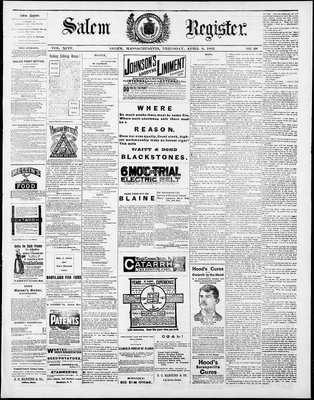 Salem Register. April 06, 1893 - Digital Commonwealth