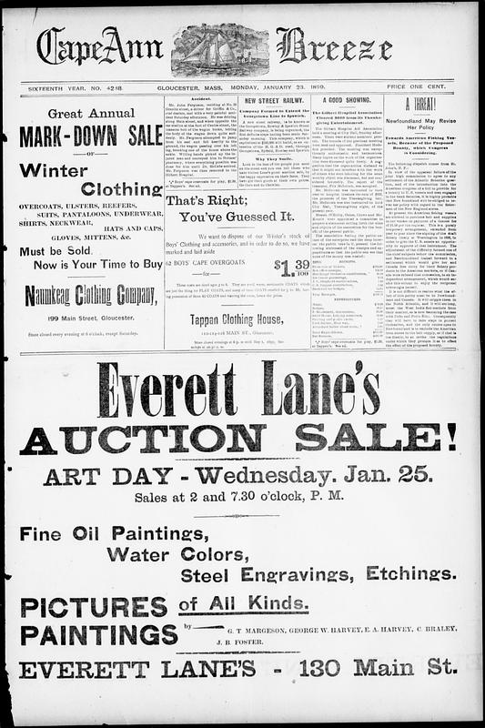 Cape Ann Breeze. January 23, 1899 - Digital Commonwealth