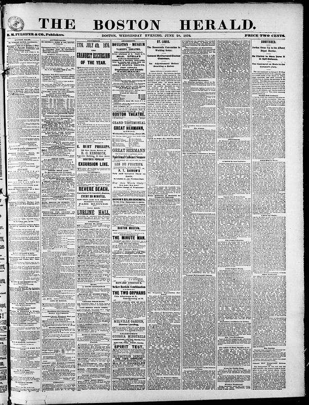 The Boston Herald. June 28, 1876 - Digital Commonwealth
