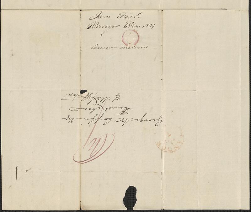 Ira Fish to George Coffin, 6 November 1839 - Digital Commonwealth