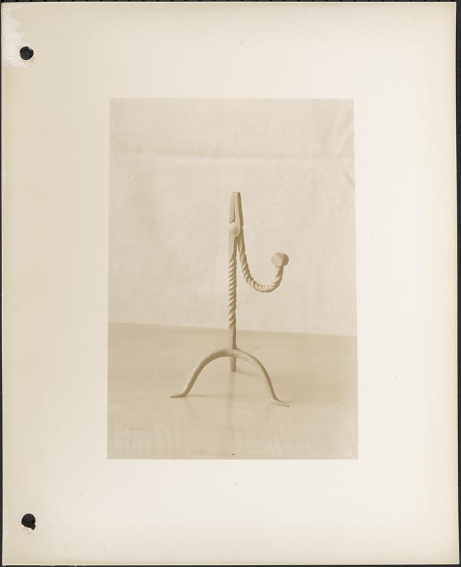 Rush light holder - Digital Commonwealth