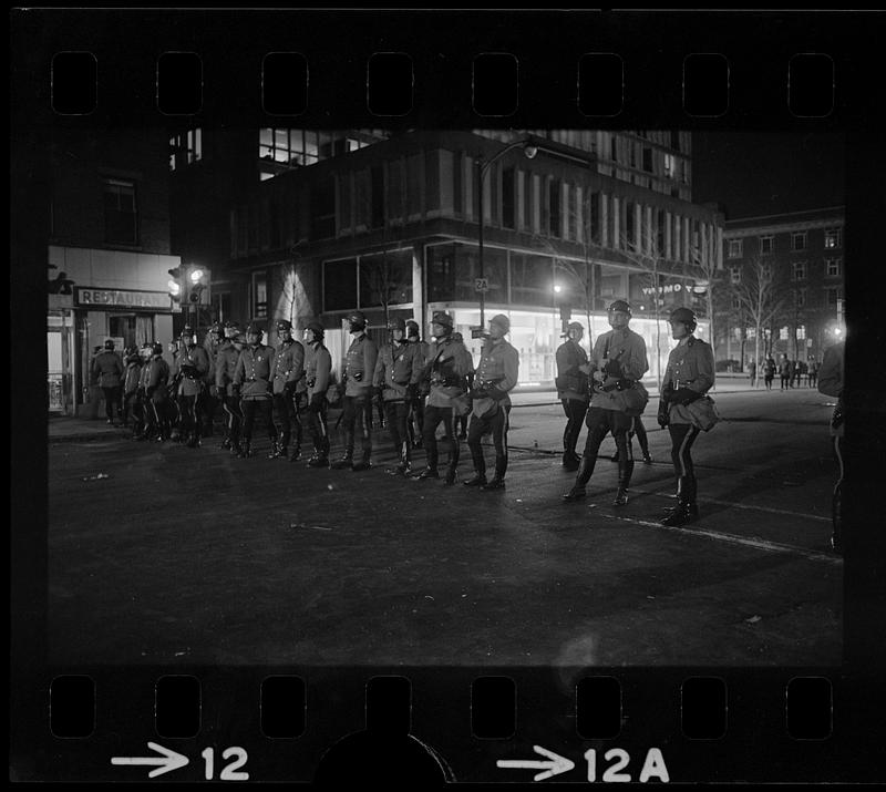 Harvard Square anti-war riot: State troopers massed charge on Boylston ...