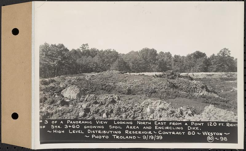 Contract No. 80, High Level Distribution Reservoir, Weston, photo no. 3 ...