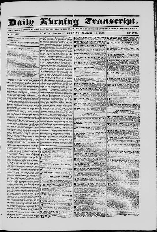 Daily Evening Transcript - Digital Commonwealth