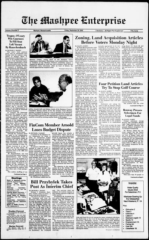 The Mashpee Enterprise. September 29, 2000 - Digital Commonwealth