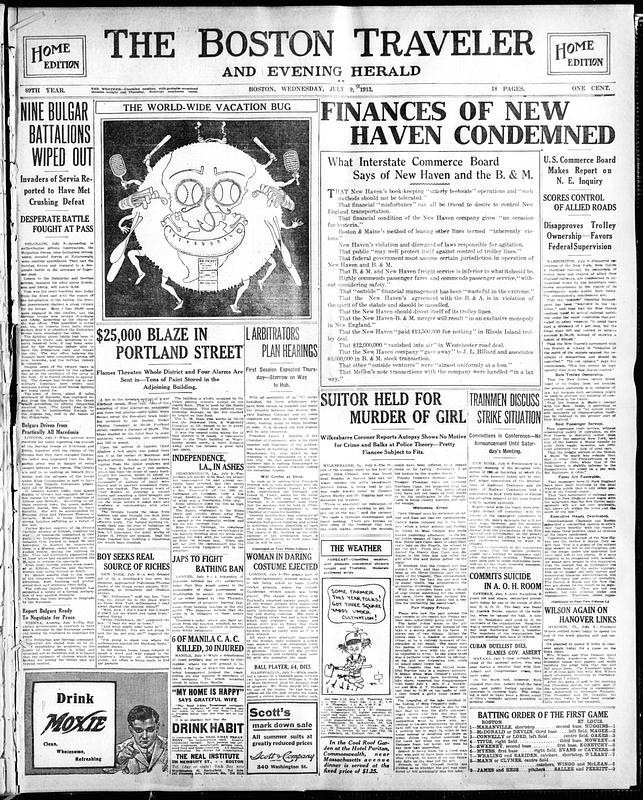 Boston Traveler and Evening Herald. July 09, 1913 - Digital Commonwealth