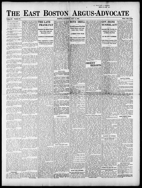 East Boston Argus-Advocate - Digital Commonwealth
