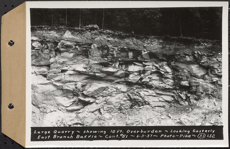 Contract No. 51, East Branch Baffle, Site of Quabbin Reservoir ...