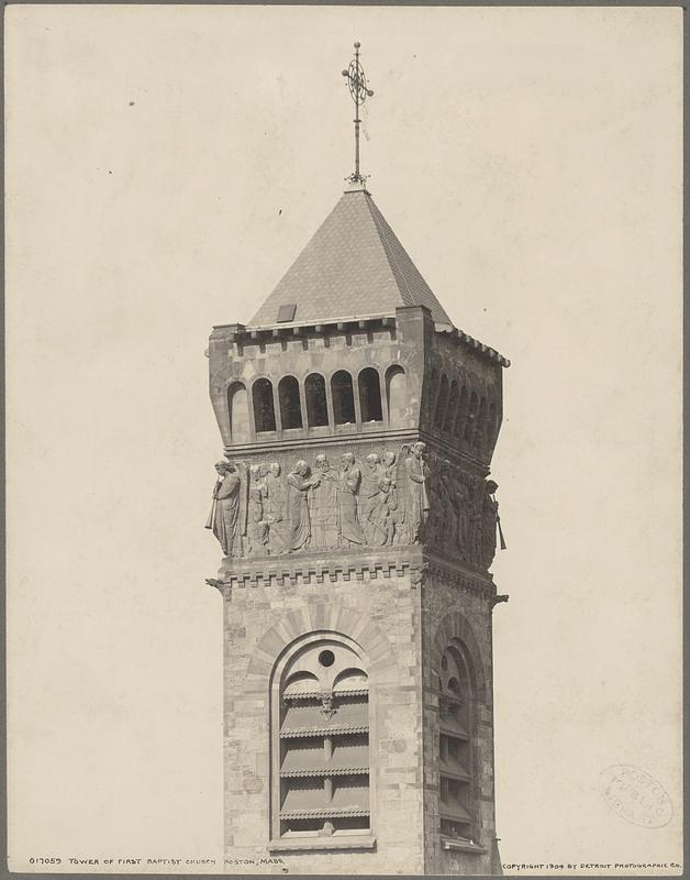 Tower of the First Baptist Church, Boston, Mass. - Digital Commonwealth