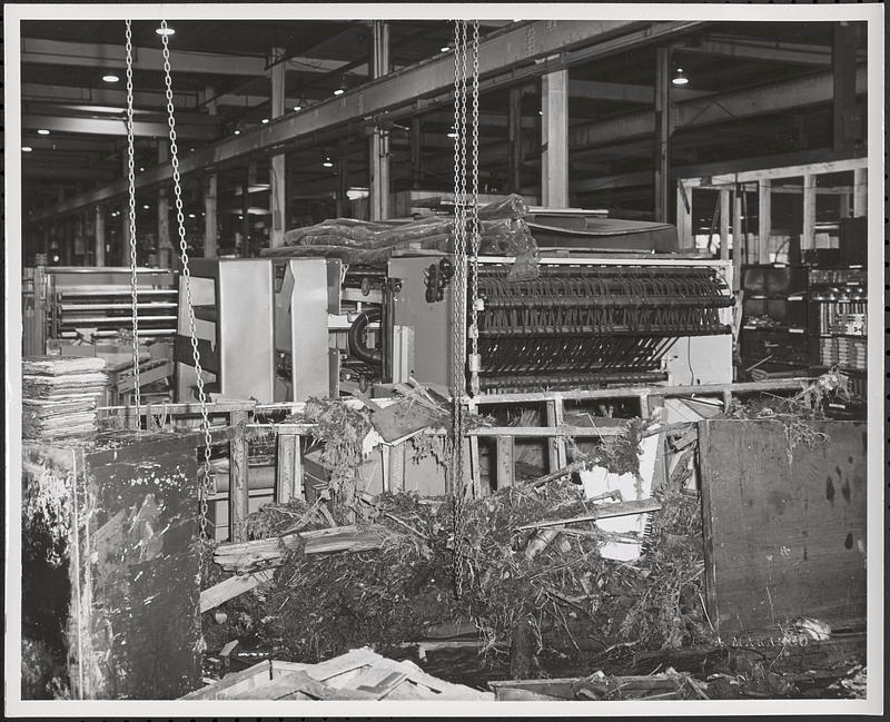 Machine and flood debris - Digital Commonwealth