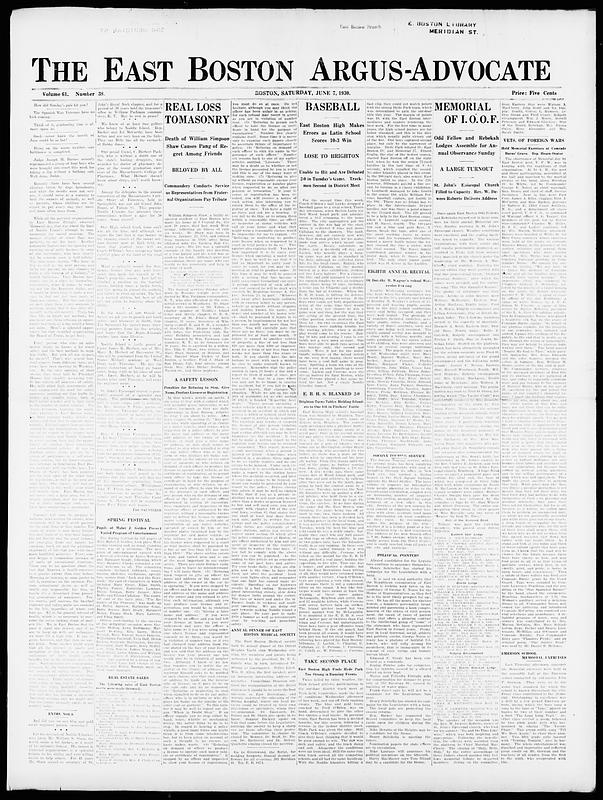 East Boston Argus-Advocate - Digital Commonwealth