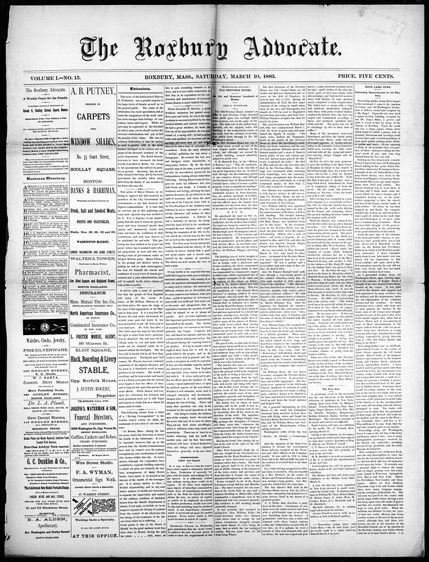 The Roxbury Advocate - Digital Commonwealth