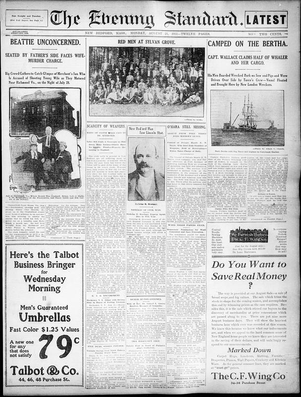 Evening Standard. August 21, 1911 - Digital Commonwealth