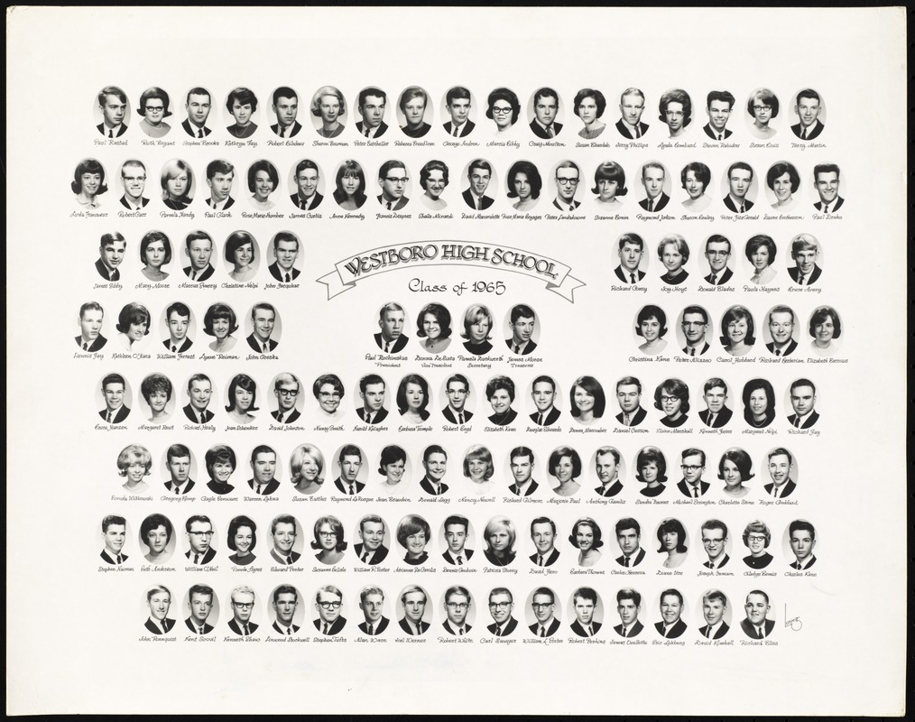 Photograph [realia], graduating class of 1965 - Digital Commonwealth