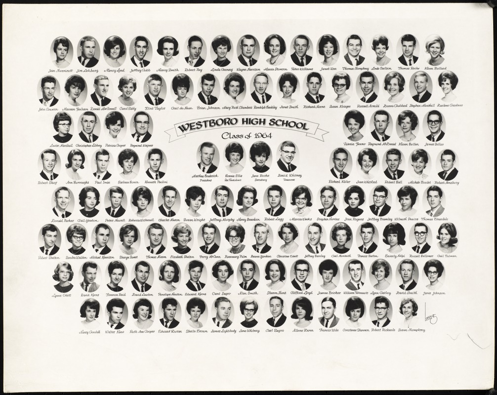 Photograph [realia], graduating class of 1964 - Digital Commonwealth
