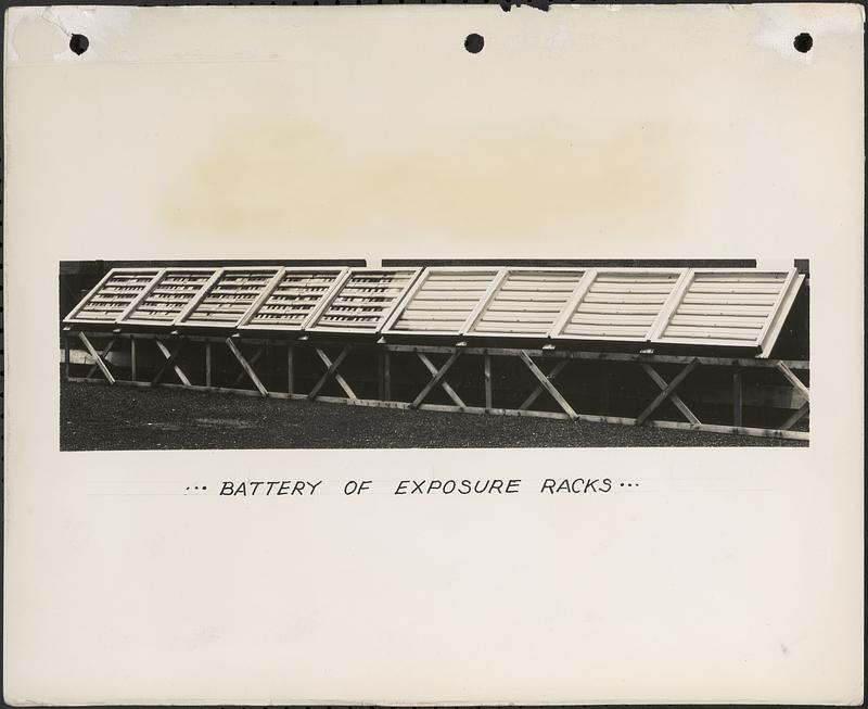 Battery of exposure racks - Digital Commonwealth