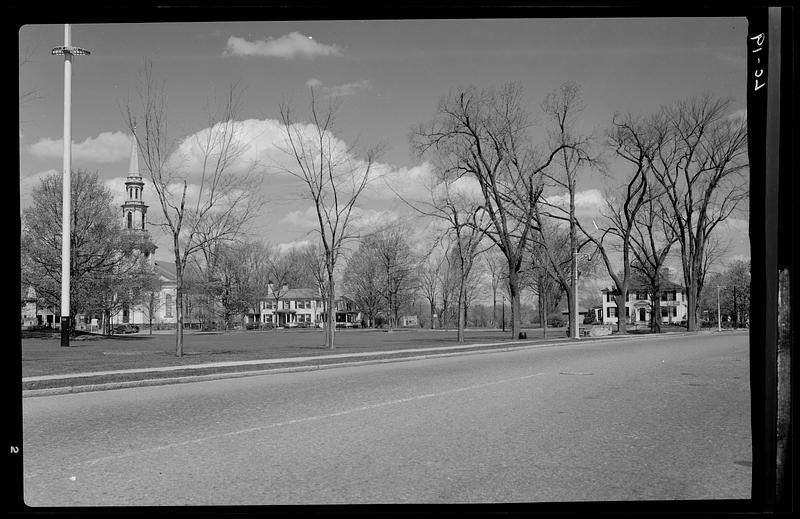Springtime on the Battle Green, Lexington - Digital Commonwealth