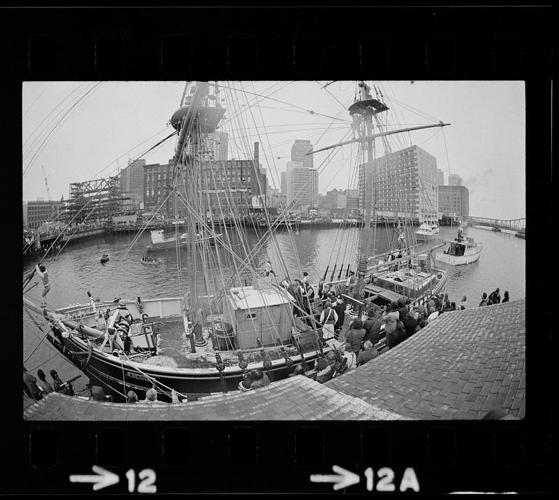 Boston Tea Party reenacted at HMS Beaver, Fort Point Channel, Boston ...