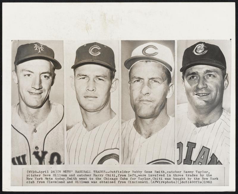 In Mets' Baseball Trades--Outfielder Bobby Gene Smith, catcher Sammy ...