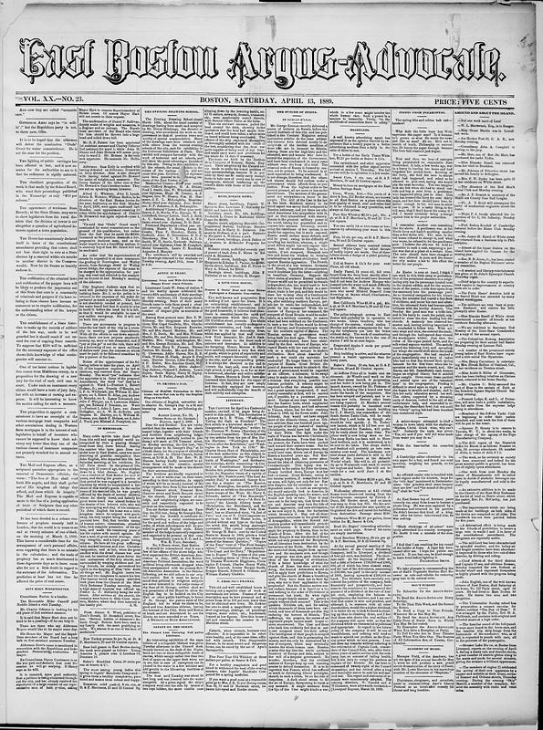 East Boston Argus-Advocate - Digital Commonwealth