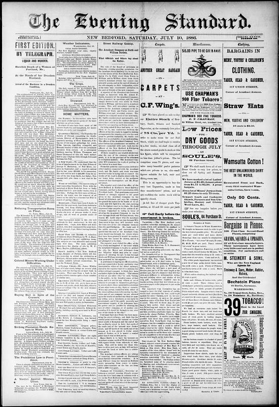 Evening Standard. July 10, 1886 - Digital Commonwealth