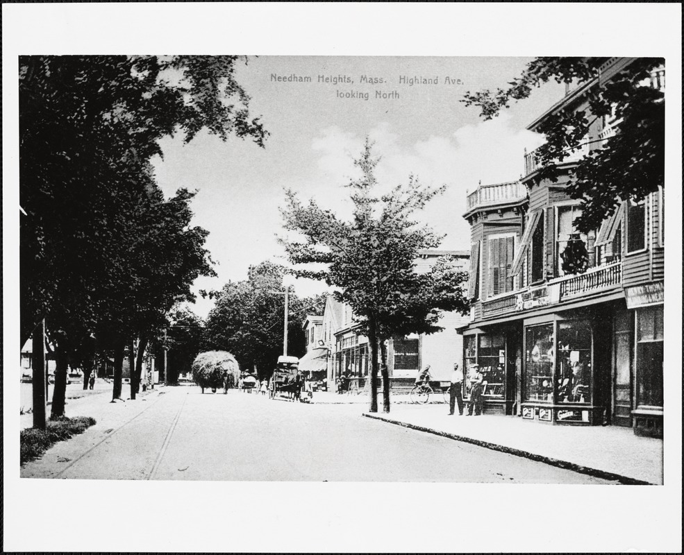 Needham Heights: Highland Avenue looking north - Digital Commonwealth