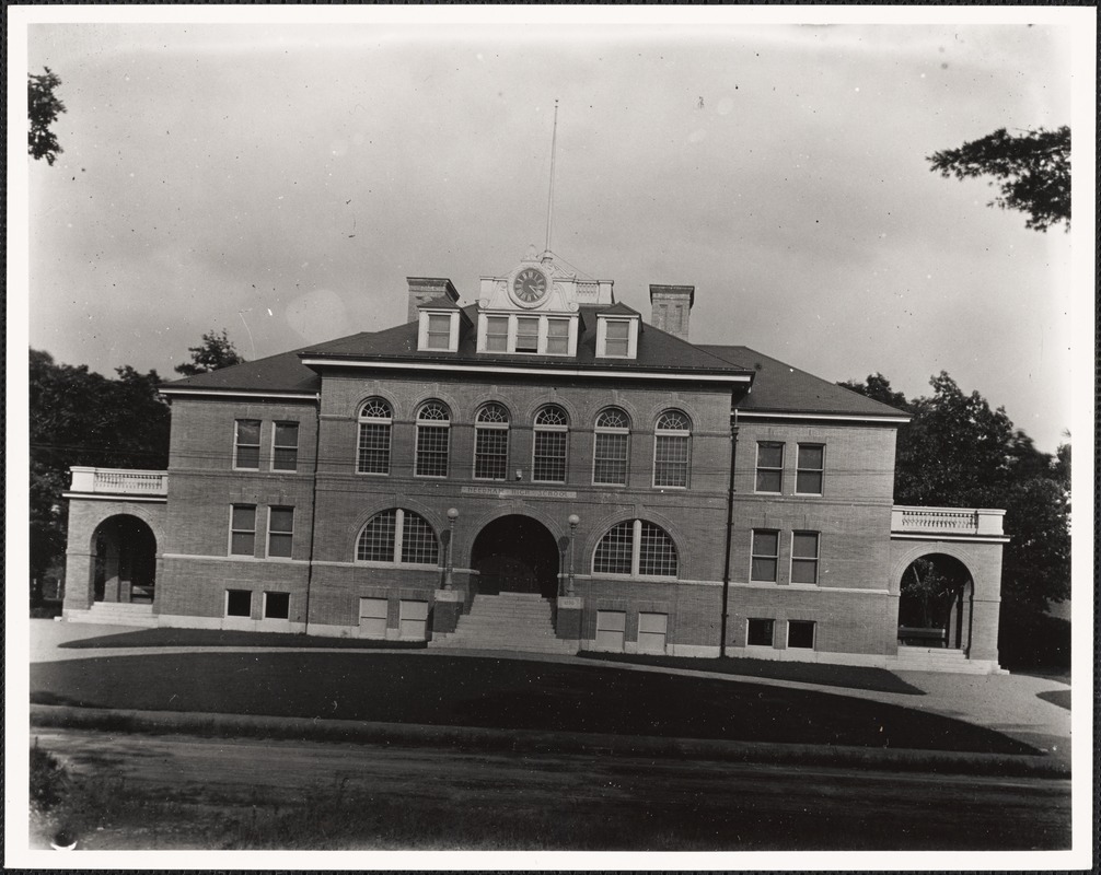 Needham Highschool, on Highland Avenue - Digital Commonwealth