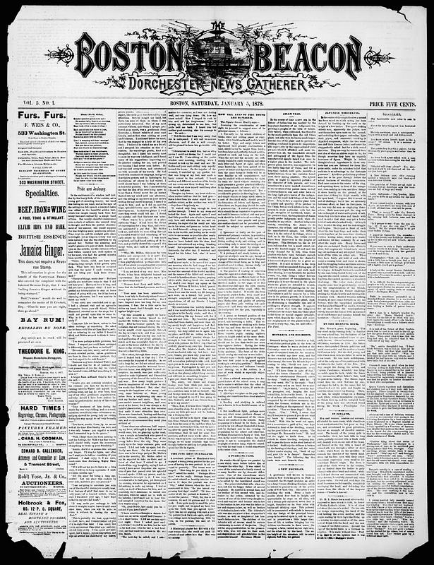 The Boston Beacon and Dorchester News Gatherer. January 05, 1878 ...