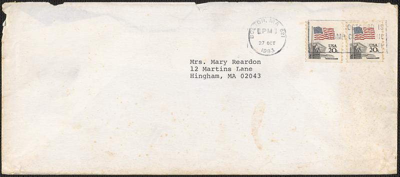 William H. Harris Correspondences to MA Reardon (1983-2001) - Digital ...