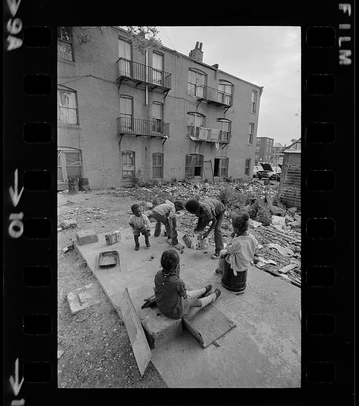 Overcrowded, black-owned, inner-city slum tenement - Digital Commonwealth