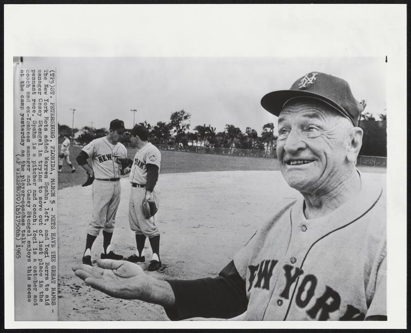Mets Have the Great Names-The New York Mets added Warren Spahn, left ...