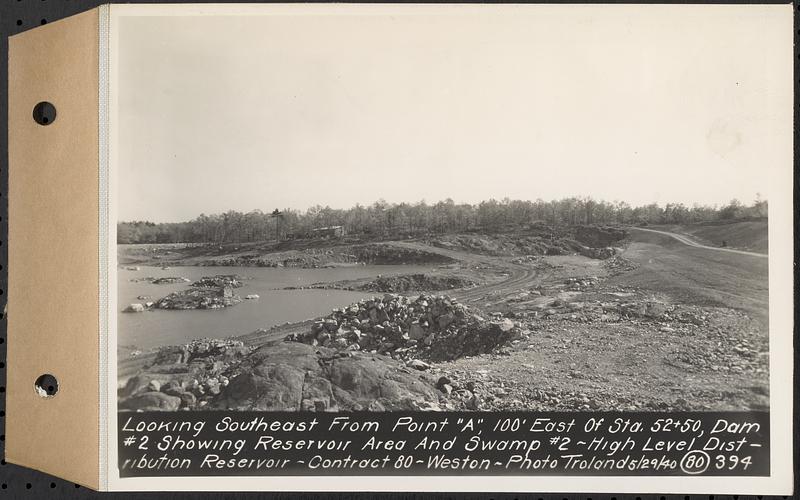Contract No. 80, High Level Distribution Reservoir, Weston, looking ...