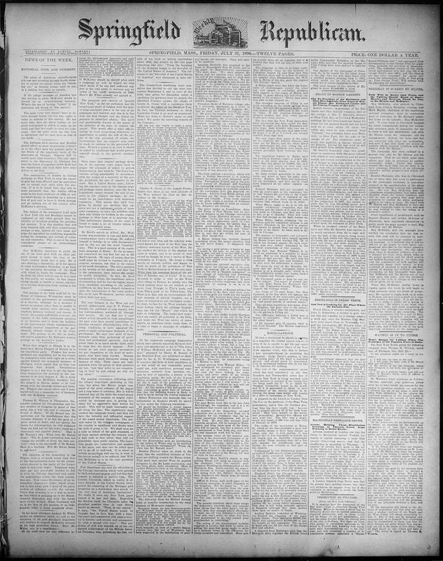 Springfield Weekly Republican - Digital Commonwealth