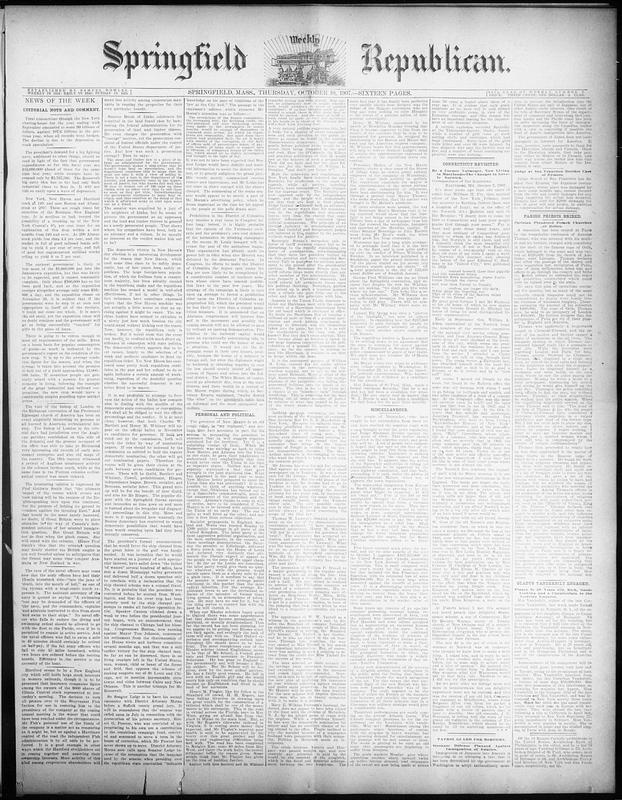 Springfield Weekly Republican - Digital Commonwealth