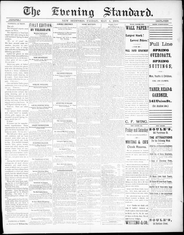 Evening Standard. May 04, 1888 - Digital Commonwealth