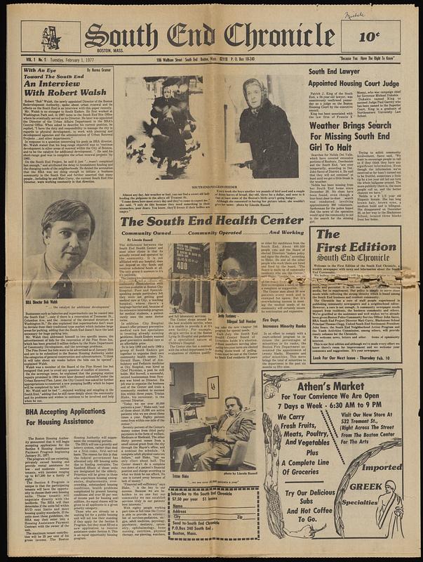 South End Chronicle. February 01, 1977 - Digital Commonwealth