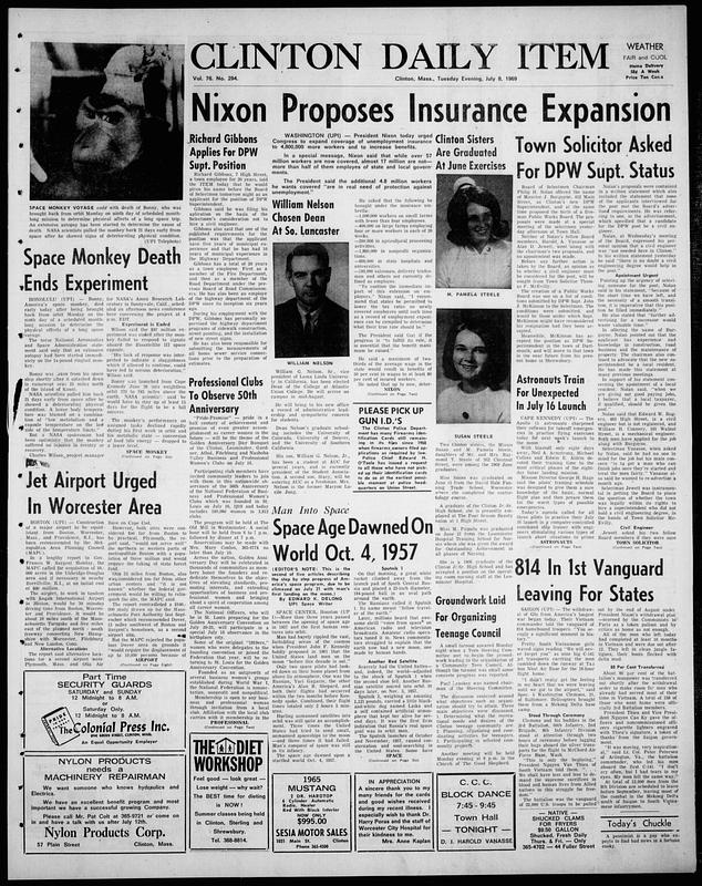 Clinton Daily Item. July 08, 1969 - Digital Commonwealth