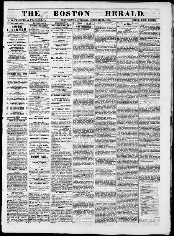 The Boston Herald. October 27, 1869 - Digital Commonwealth