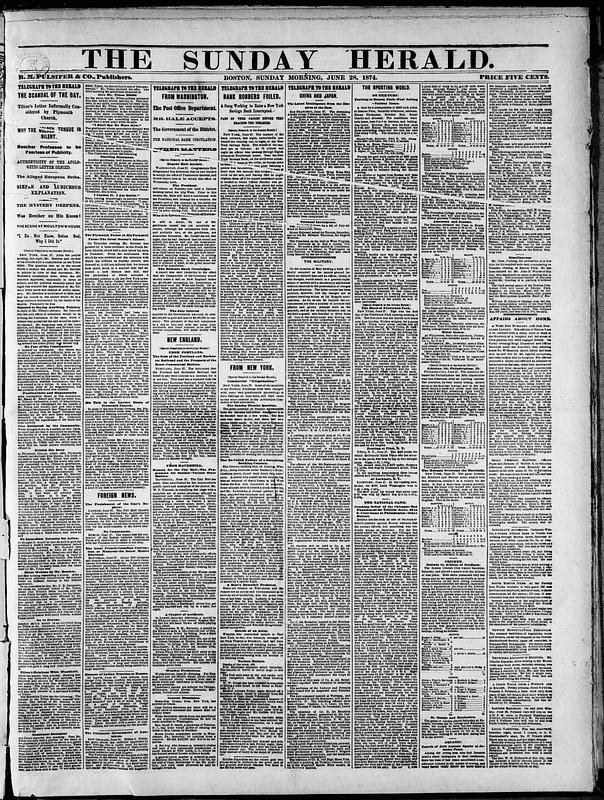The Boston Herald. June 28, 1874 - Digital Commonwealth