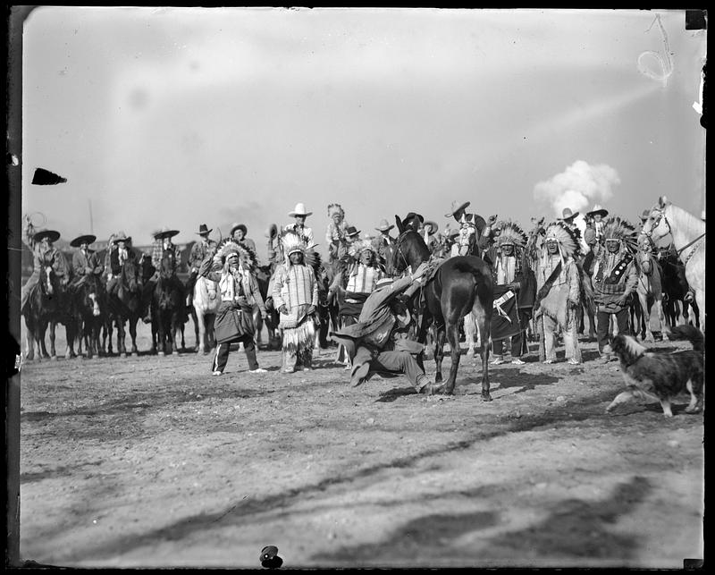 101 Ranch Wild West show action - Digital Commonwealth