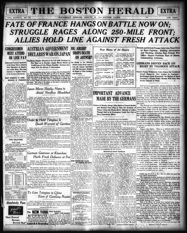 The Boston Herald. August 26, 1914 - Digital Commonwealth