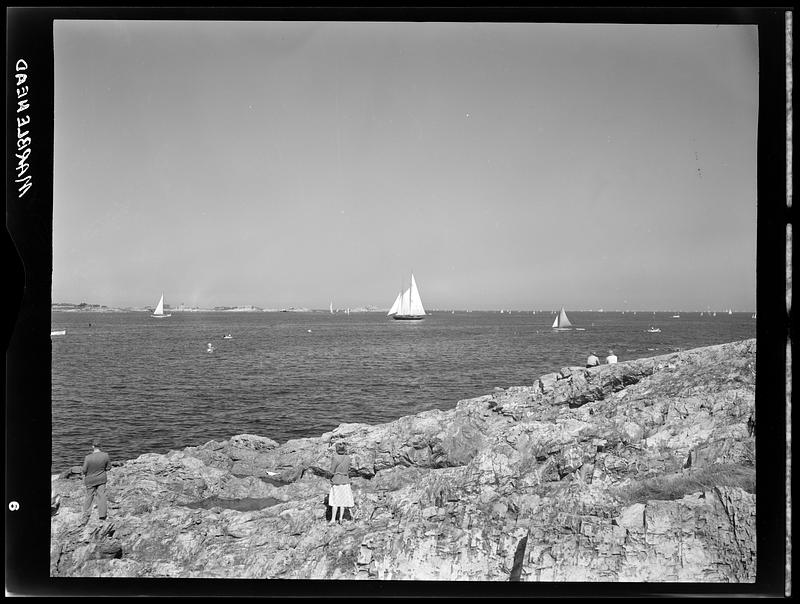 Marblehead, "Out Beyond Lighthouse," marine - Digital Commonwealth